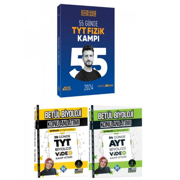 2024 TYT Fizik 55 Günde Kamp Özcan Aykın + Betül Biyoloji Konu Anlatımı ... 2024 TYT Fizik 55 Günde Kamp Özcan Aykın + Betül Biyoloji Konu Anlatımı ...